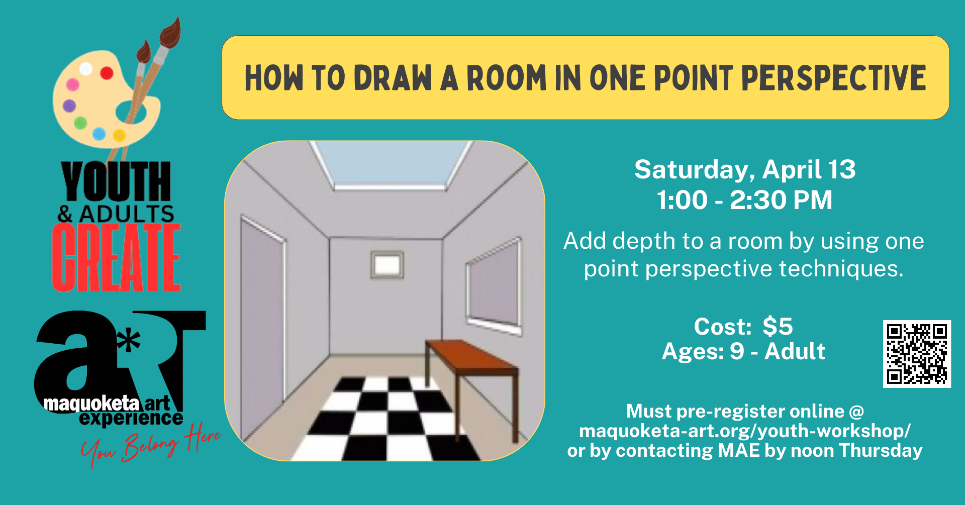 HOW TO DRAW A ROOM IN ONE POINT PERSPECTIVE - Maquoketa Art