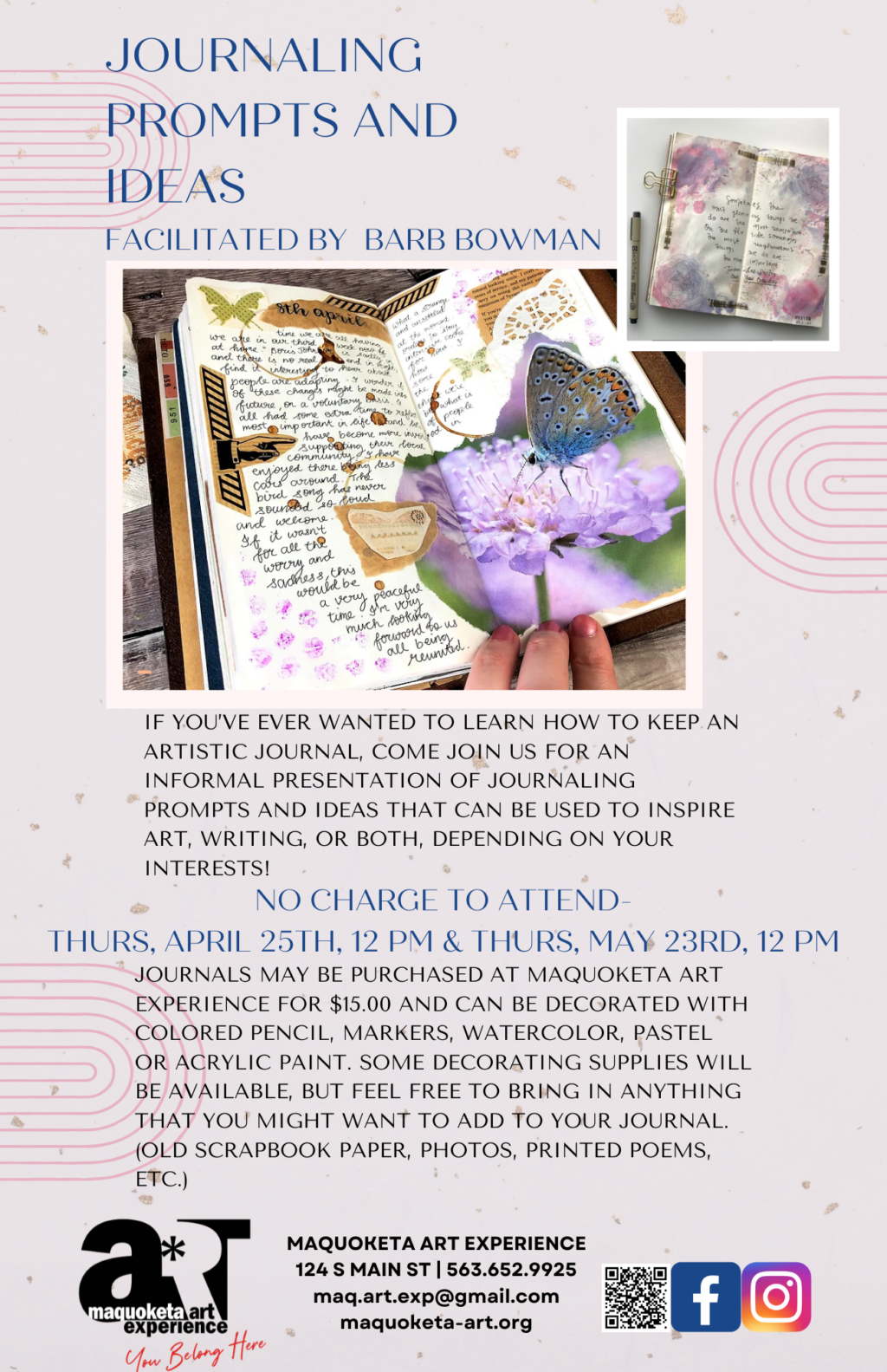 Journaling Prompts & Ideas with Barb Bowman - Maquoketa Art