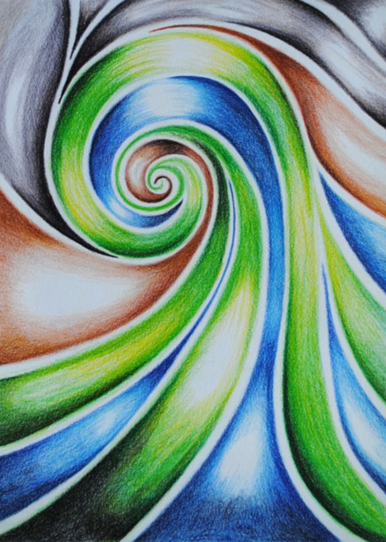 YOUTH (& ADULTS) CREATE: COLORED PENCIL VORTEX DRAWINGS - Maquoketa Art
